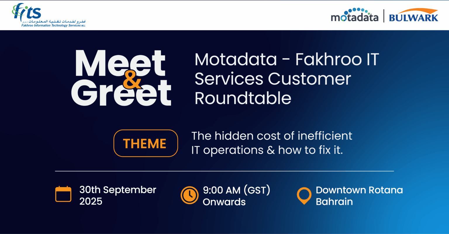 Motadata Fakhroo IT Services Customer Roundtable - Bulwark Technologies LLC